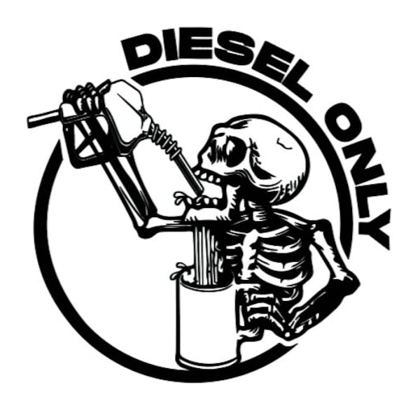 Diesel Only Decal - Etsy