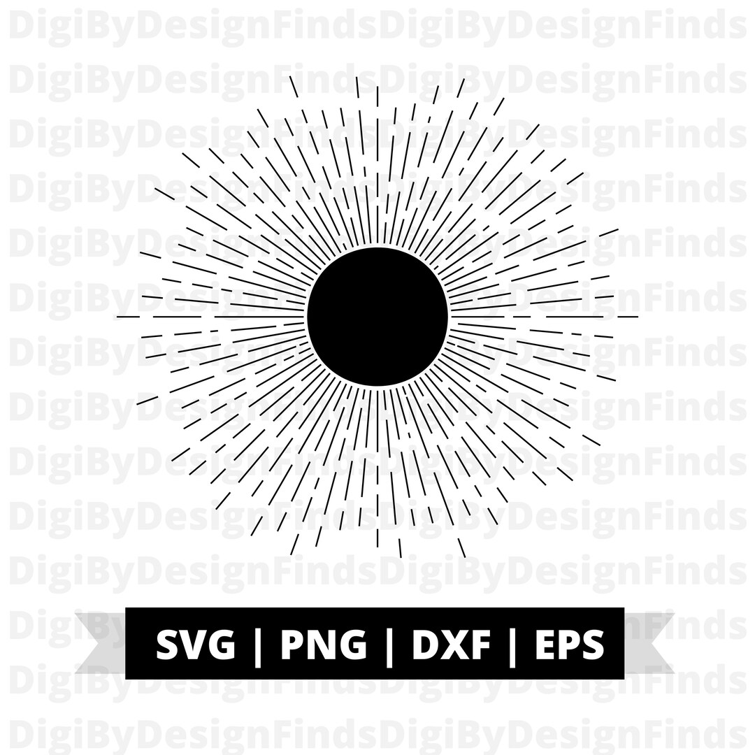 Multi sun ray SVG sun svg sun clipart svg png dxf y eps - Etsy España