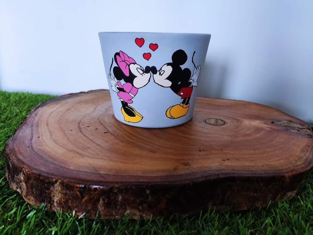 Mickey and Minnie Mouse Plant Pot Cover - Etsy