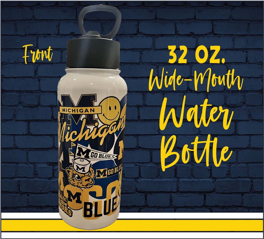 Michigan Wolverines 32 Oz. Sublimated Stainless Steel Wide-mouth Water ...