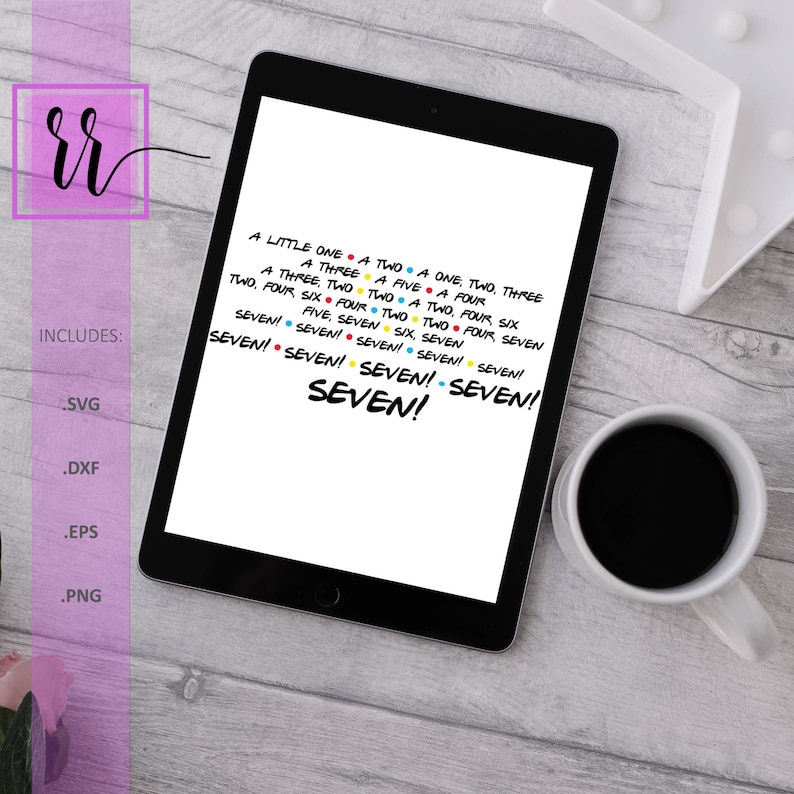 Seven SVG | F.R.I.E.N.D.S | Monica Gellar PNG | Friends TV Show ...