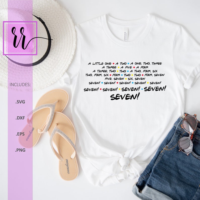 Seven SVG | F.R.I.E.N.D.S | Monica Gellar PNG | Friends TV Show ...