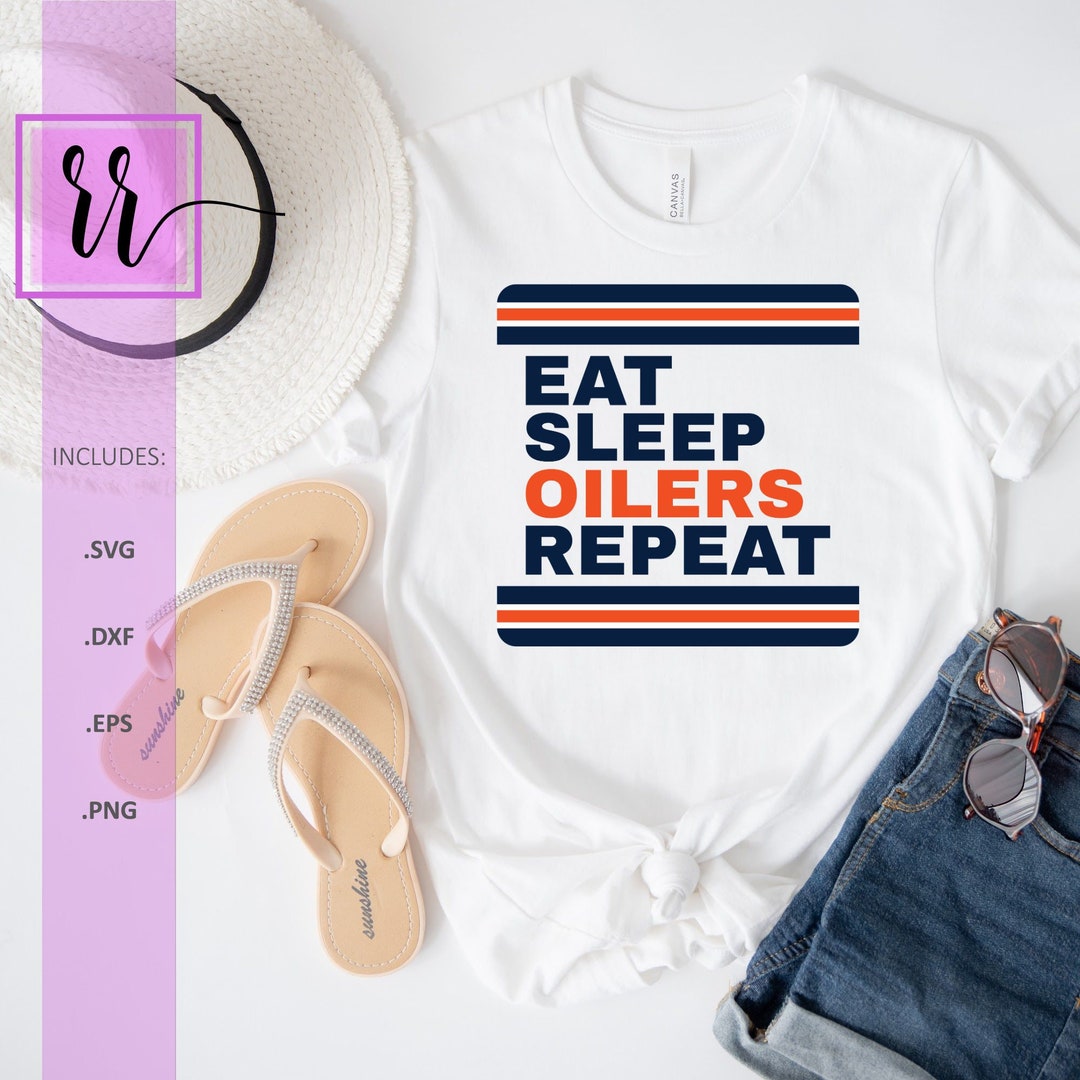 Eat Sleep Oilers Repeat SVG | Oilers PNG | Play La Bamba | Hockey ...