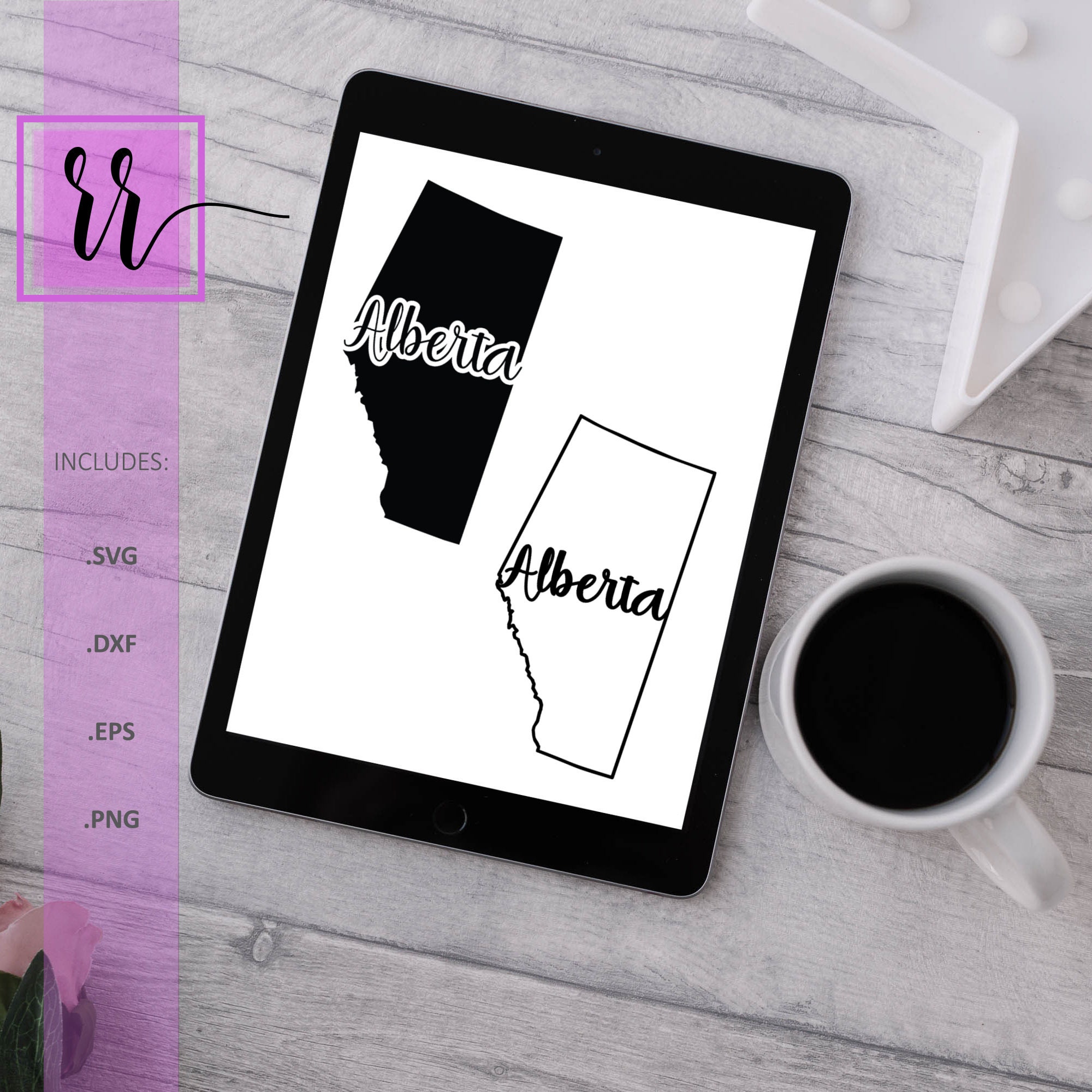 Alberta Map SVG Bundle | Province Cut File (digital Download) - Etsy