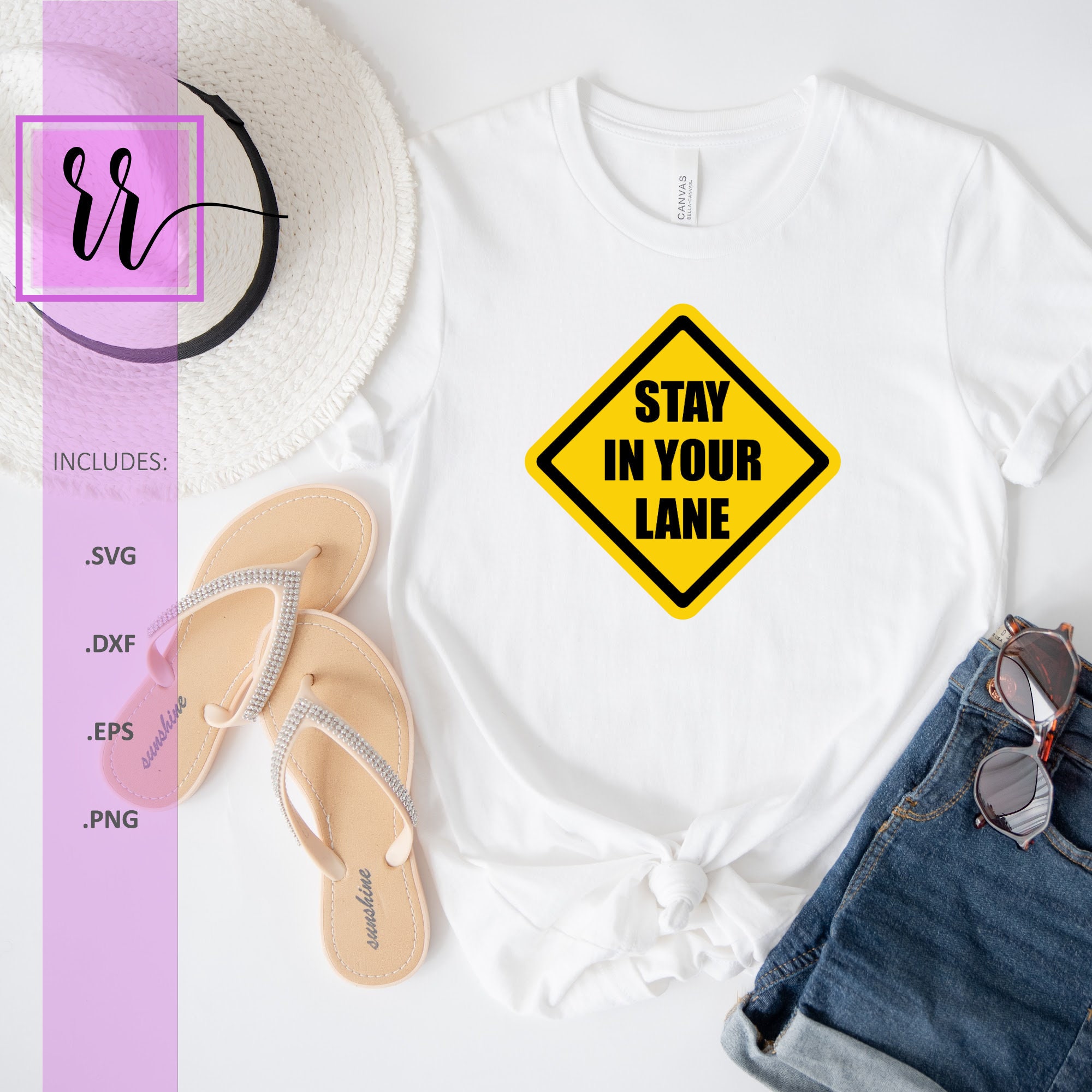 Stay in Your Lane SVG Personal & Commercial Use Cut File Cricut Cut ...