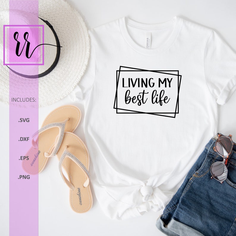 Viviendo mi mejor vida SVG / Best Life SVG / Uso personal y - Etsy México
