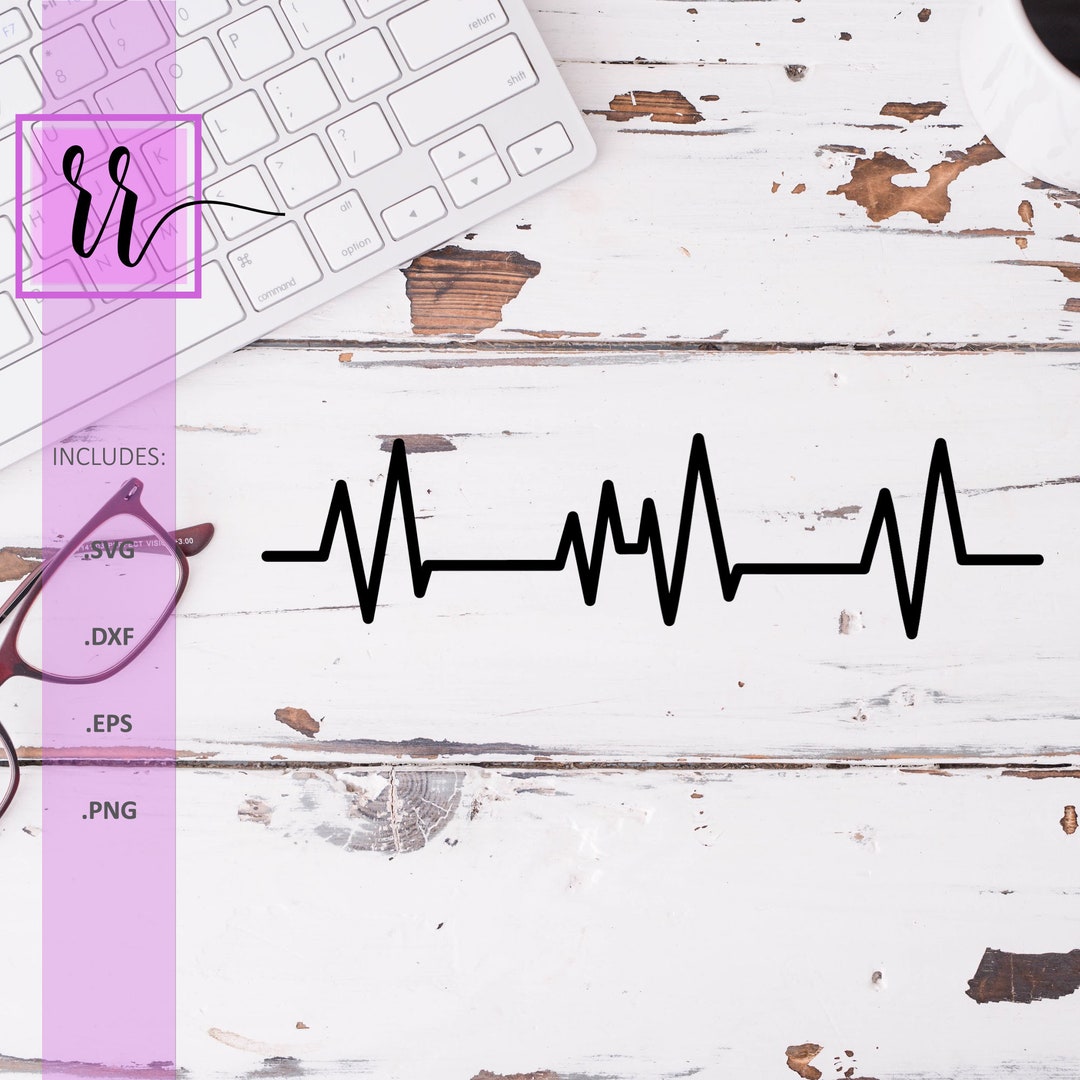 Heartbeat SVG | Heartbeat Line | ECG | EKG | Pulse | Heart Rate Monitor ...