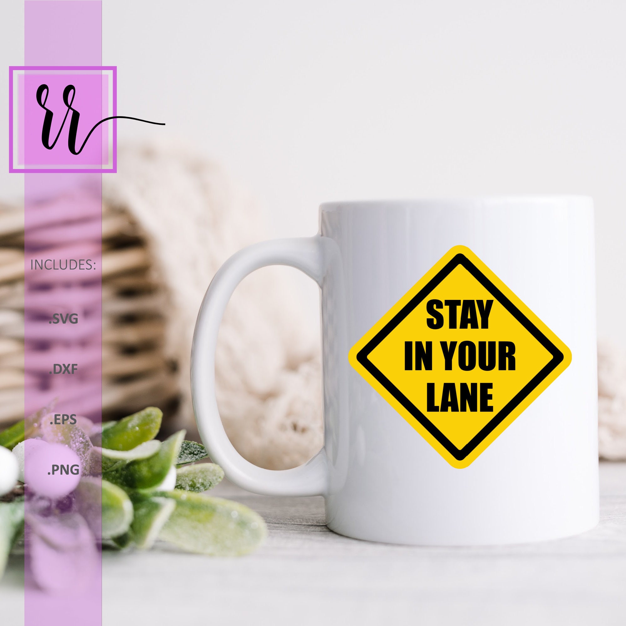 Stay in Your Lane SVG Personal & Commercial Use Cut File Cricut Cut ...