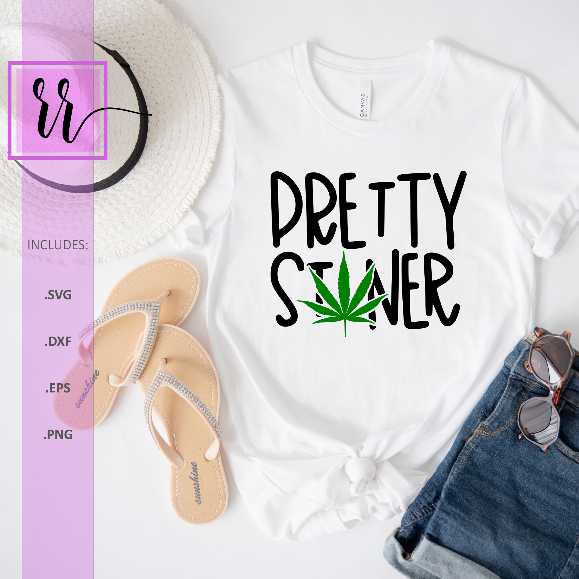 Pretty Stoner SVG Stoner SVG Stoner Girl SVG Pot 420 - Etsy Australia