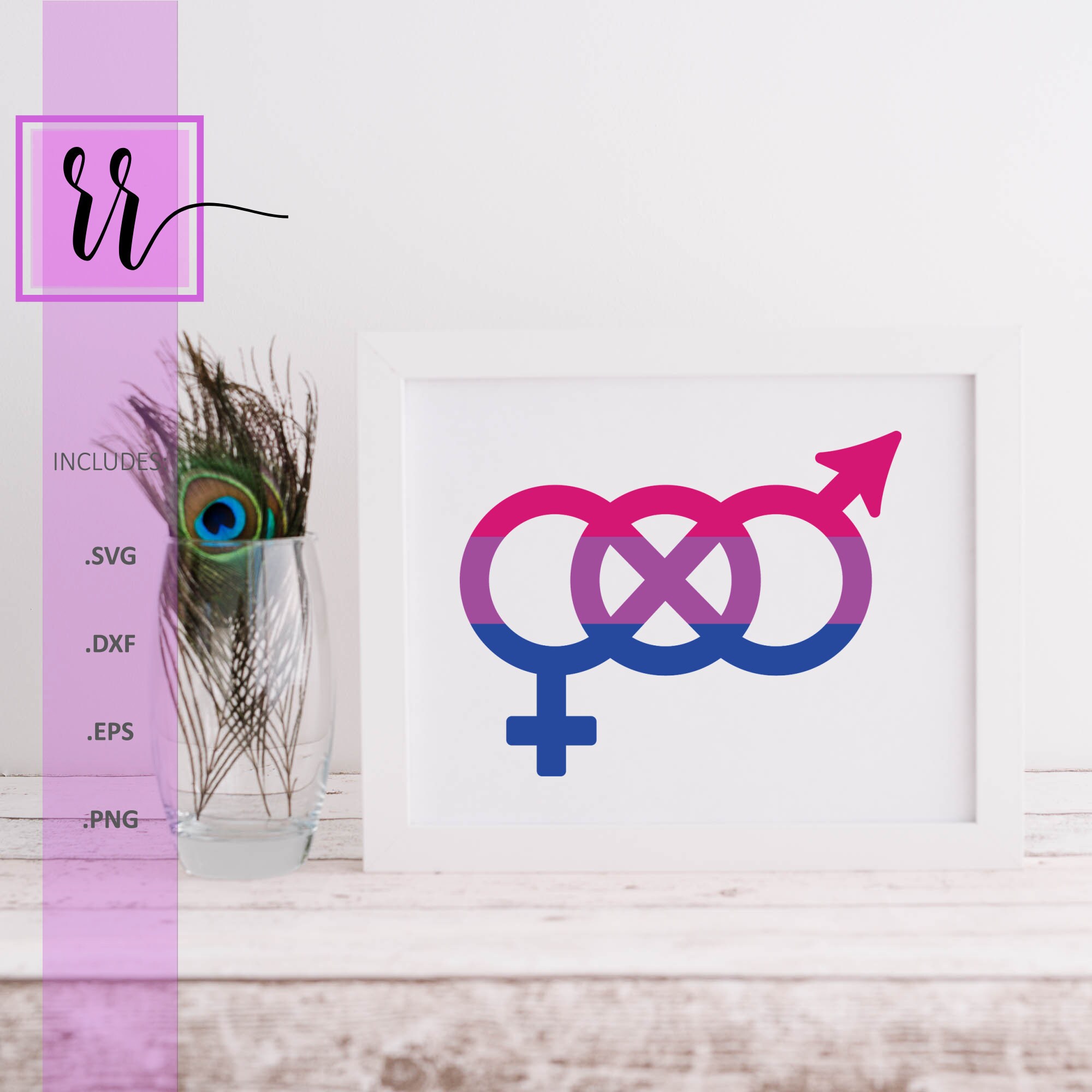 Bisexual Pride SVG Pride LGBT Cut File Pride Rainbow Bisexual Pride ...