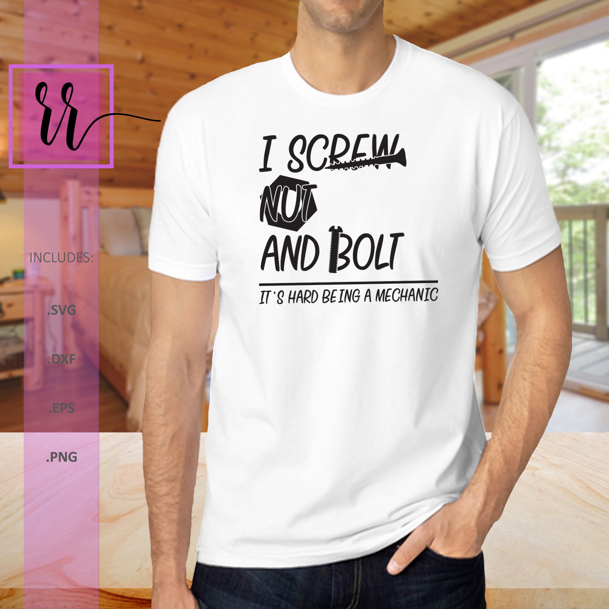 I Screw, Nut and Bolt SVG It's Hard Being a Mechanic PNG Mechanics ...