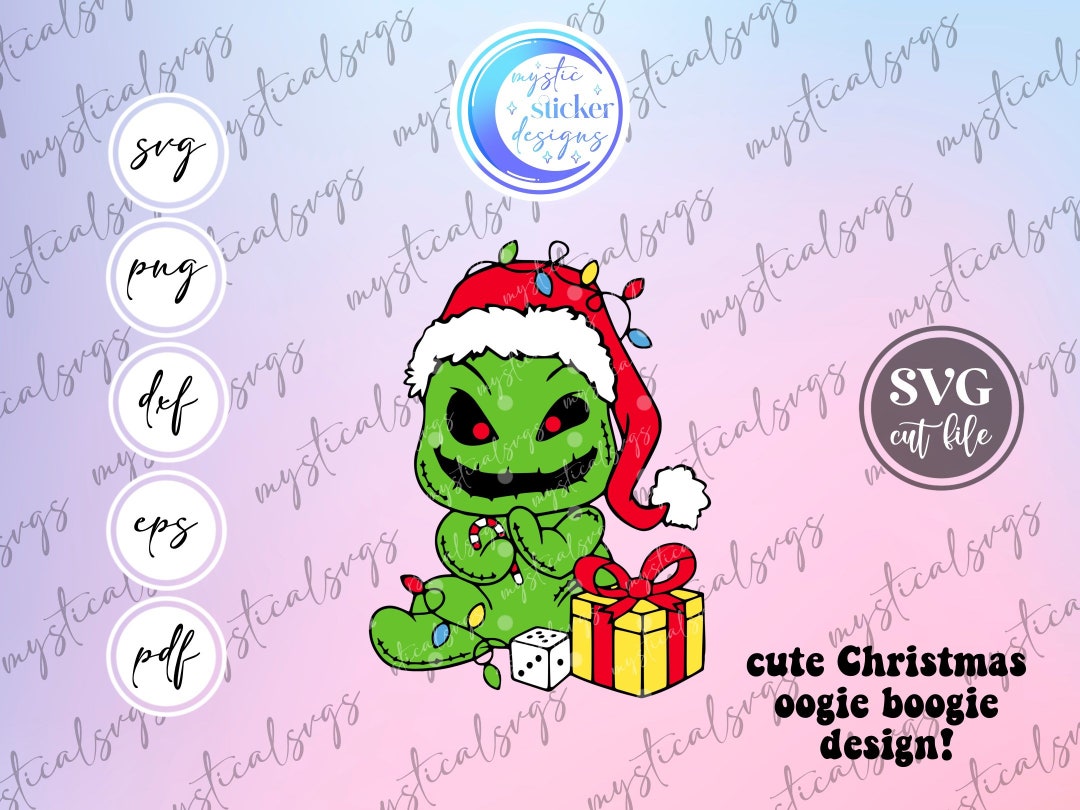 Christmas Oogie Boogie Santa Hat Layered Svg, the Nightmare Before ...