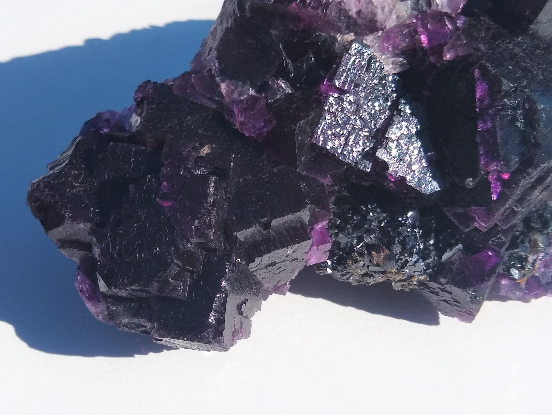 Superb Fluorite on Sphalerite Mineral Specimen, Cave-in-rock Illinois ...