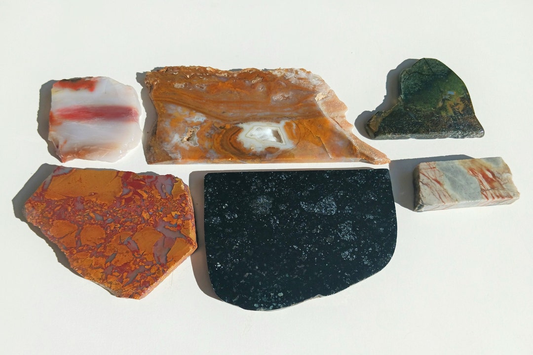 High Quality Slab Assortment for Jewelry, 14.7 Oz. Gold Agate ...