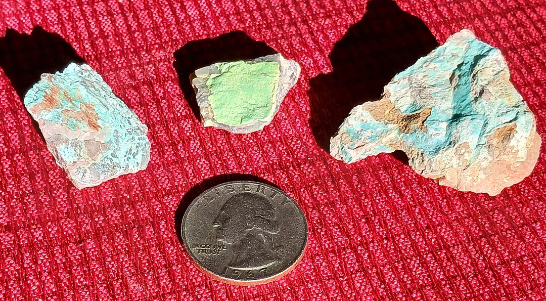 A Trio of Carico Lake NV. Turquoise in Matrix, 26g. These 3 Show the ...