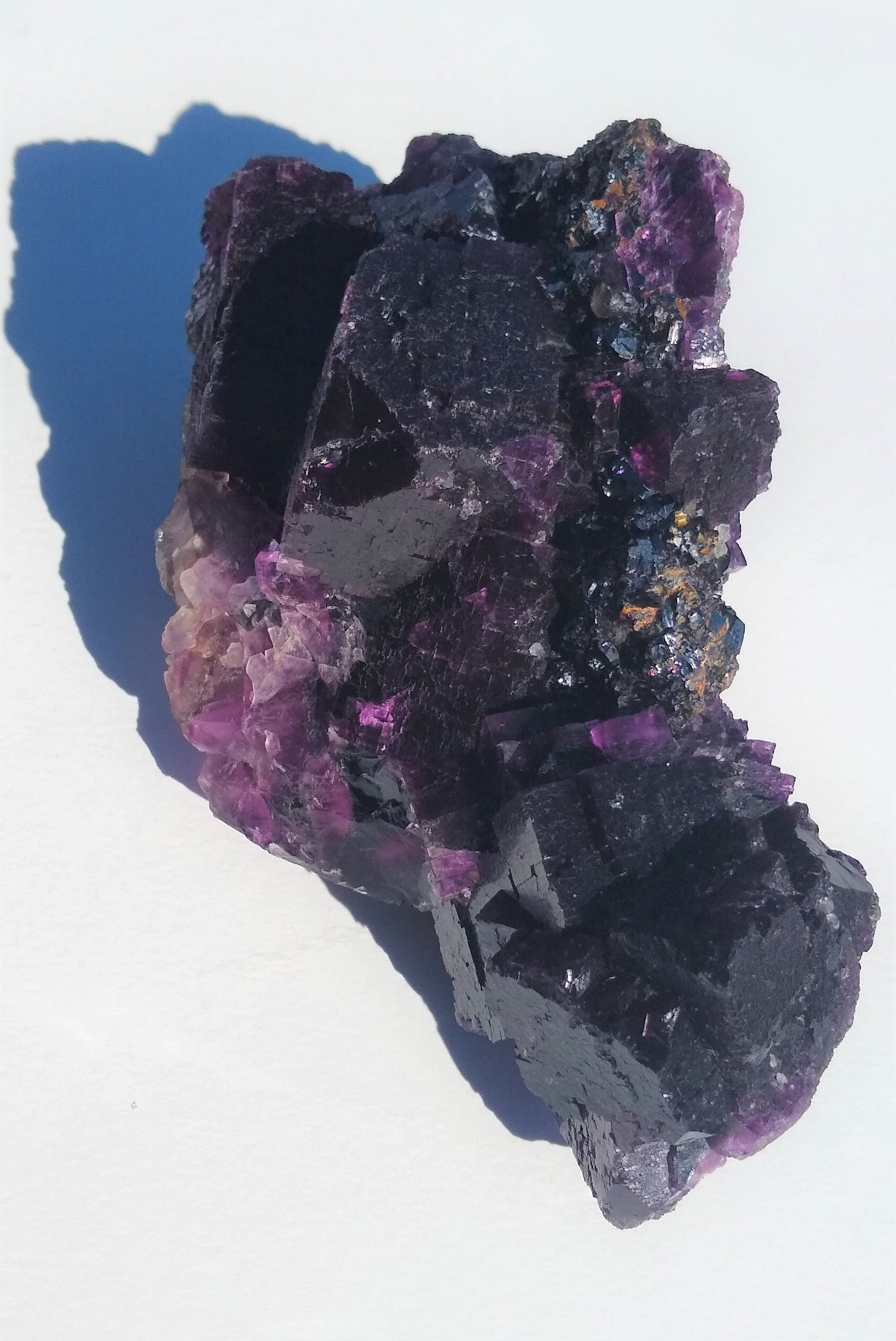 Superb Fluorite on Sphalerite Mineral Specimen, Cave-in-rock Illinois ...