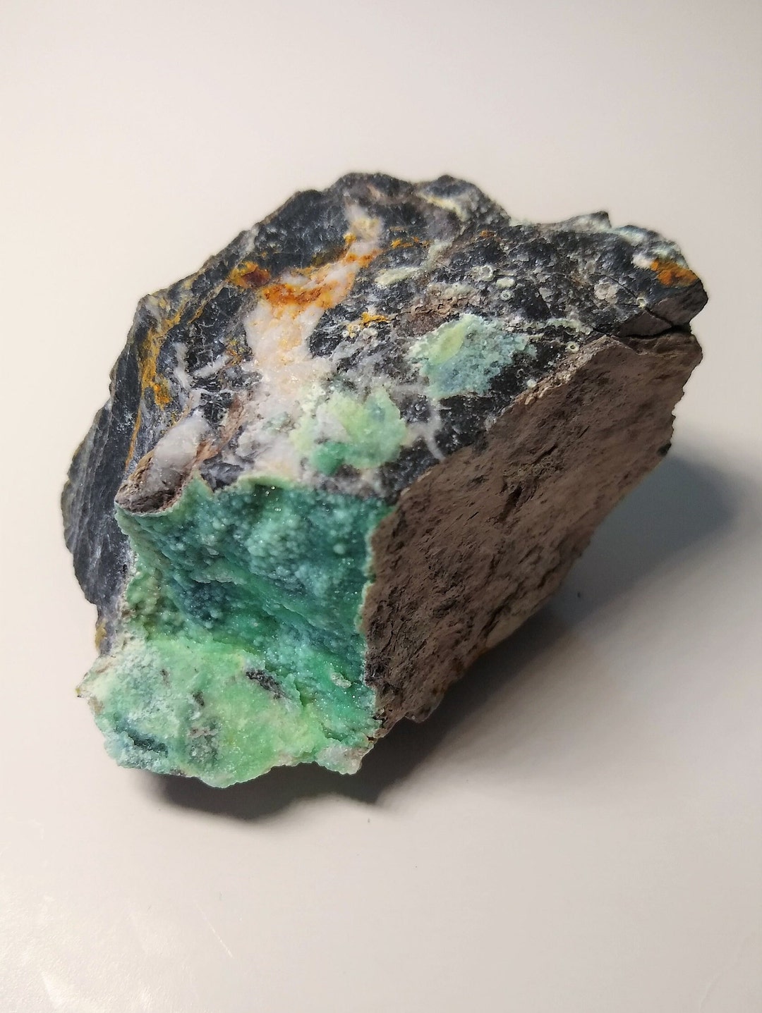 Nice Planerite Specimen With Gemmy Botryoidal Coating on 2 Sides. 73g ...