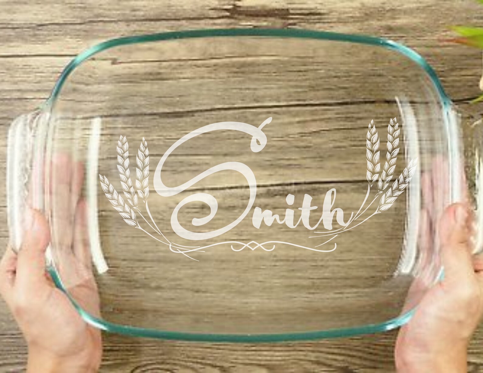 Pyrex Baking/ Casserole Dish Personalized With Your Name! Wedding ...