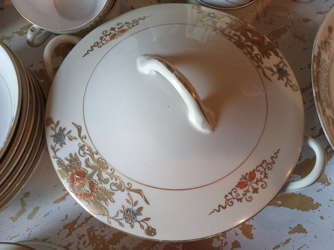 Antique Noritake China Set Vintage Japan Gold Trim Over 90 - Etsy