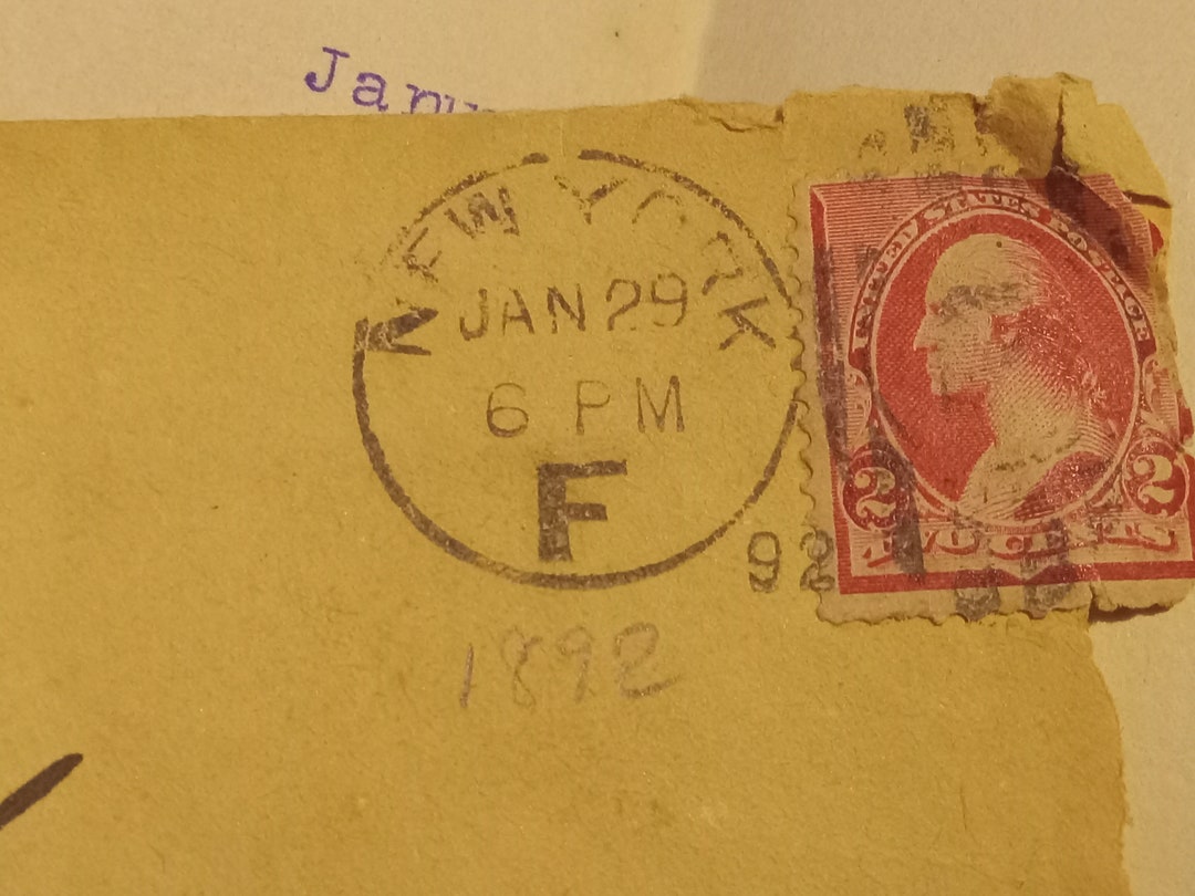 RARE! One of a Kind Own a Piece of History. 1892 Letter and Envelope ...