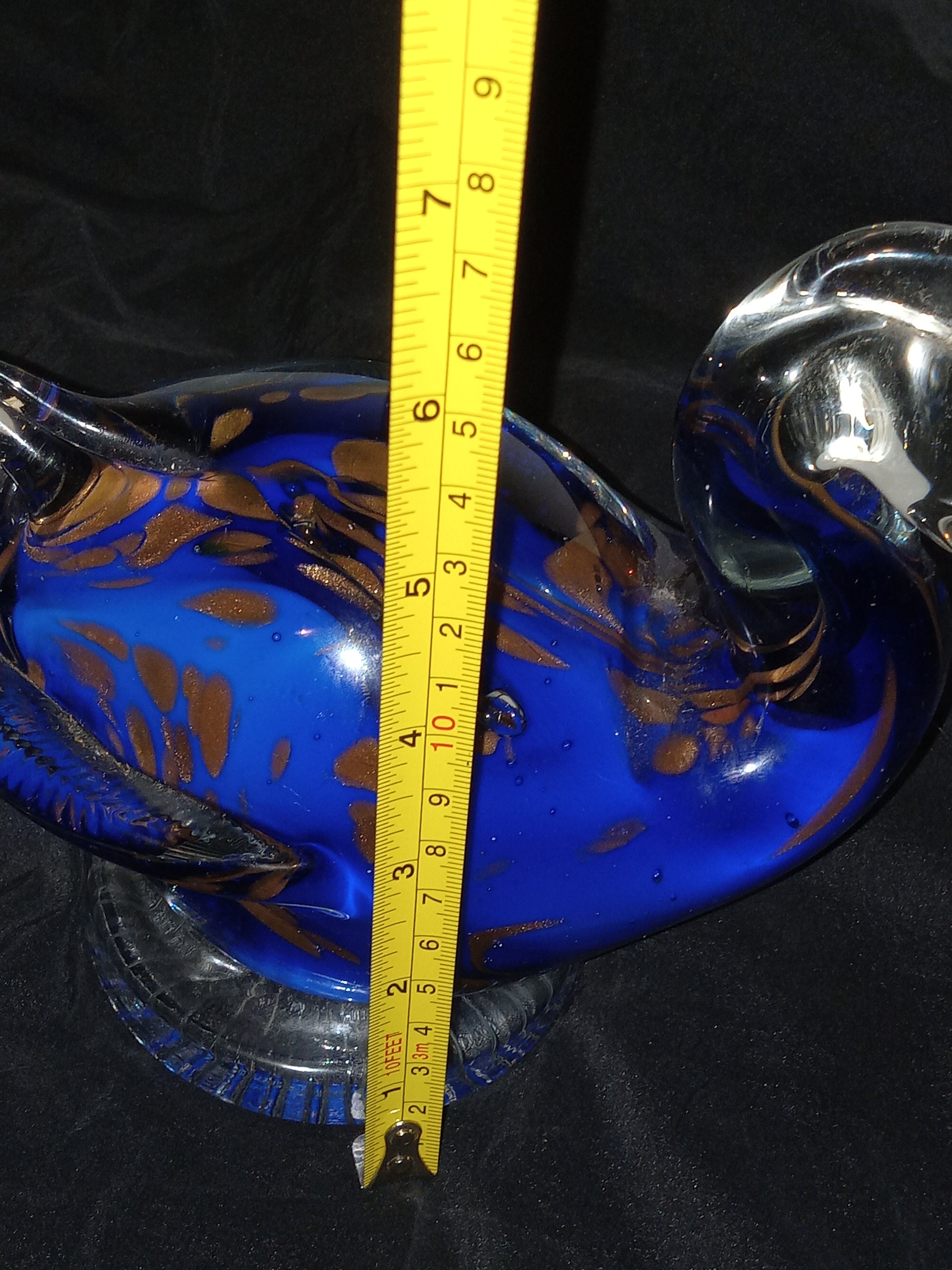Vintage Murano Blue Glass Duck BEAUTIFUL - Etsy