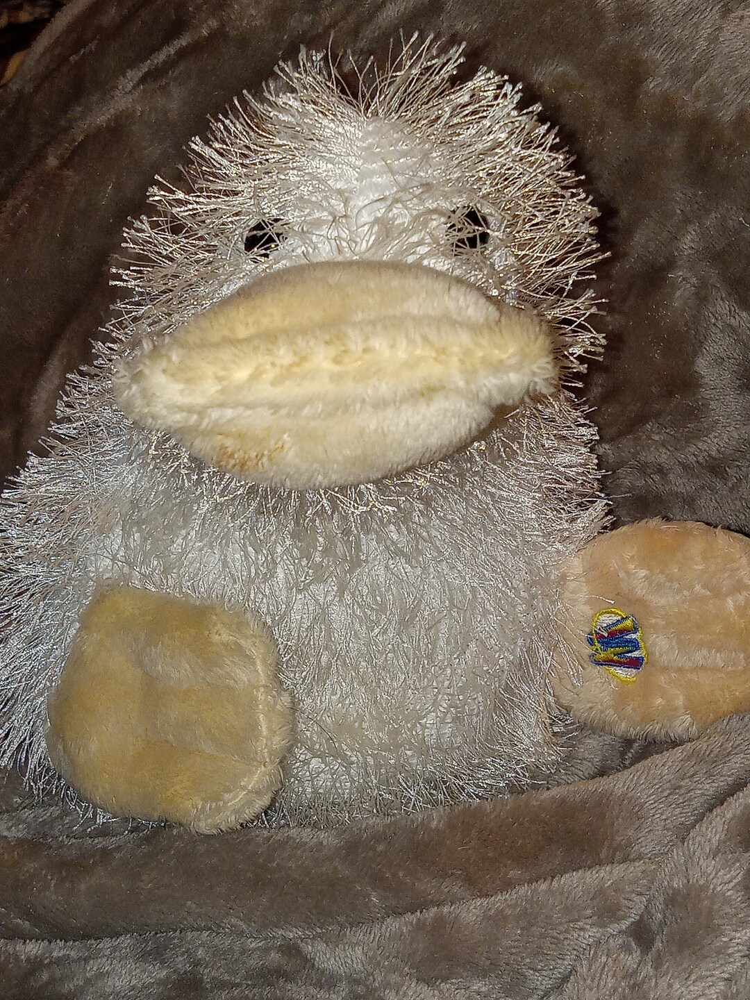 White Googles Duck Furry Ganz Webkinz Plush Toy Lovey No Code Full Size ...