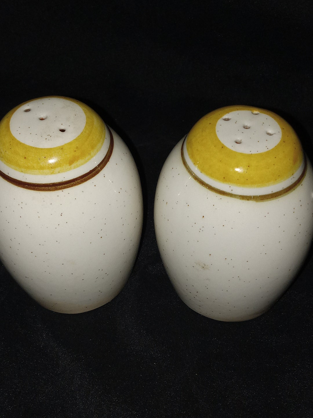 Vintage Stangl Salt and Pepper Shakers Yellow Flower No. - Etsy