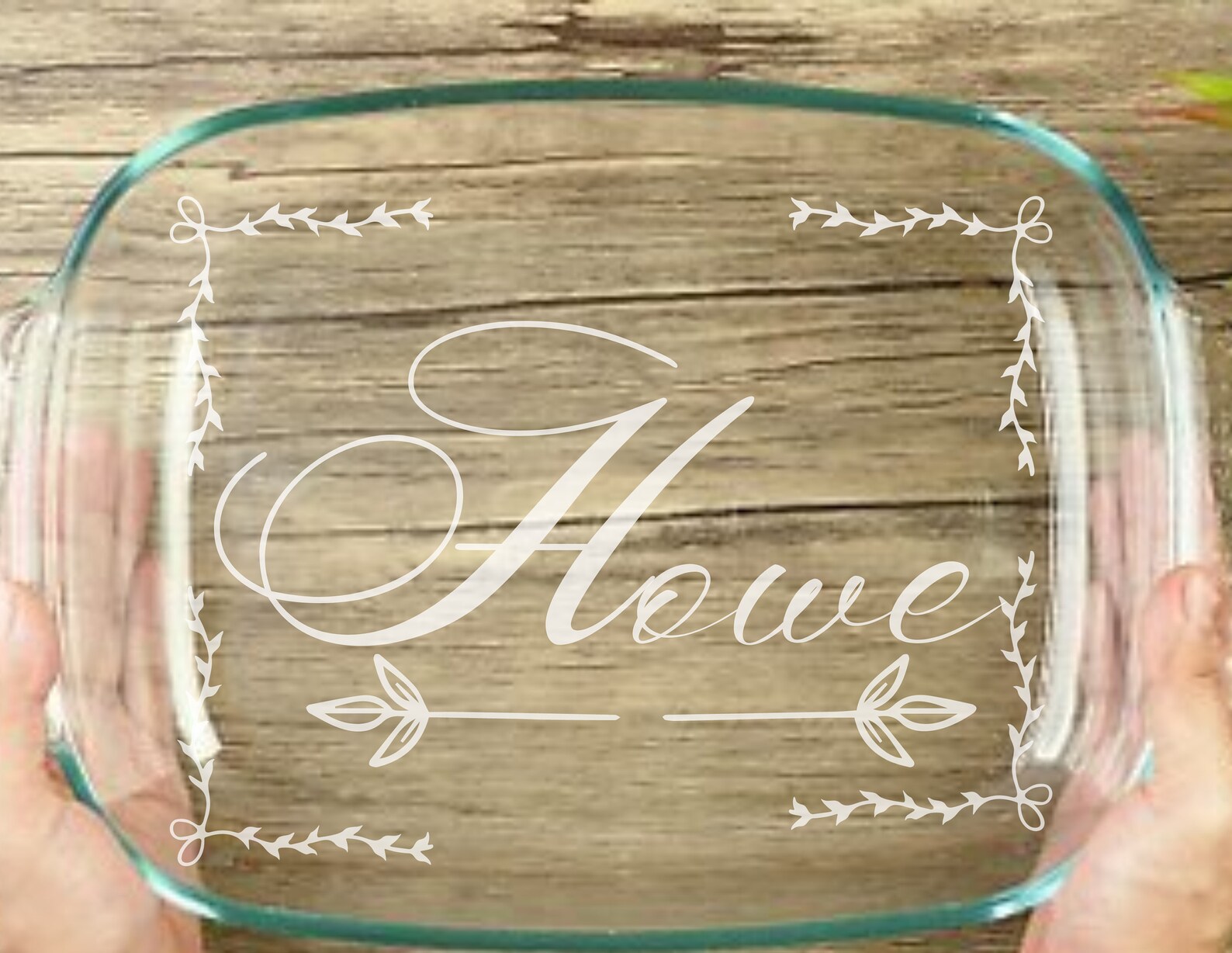 Pyrex Baking/ Casserole Dish Personalized With Your Name! Wedding ...