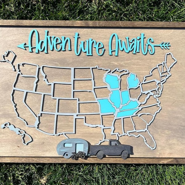 Adventure Map - Etsy