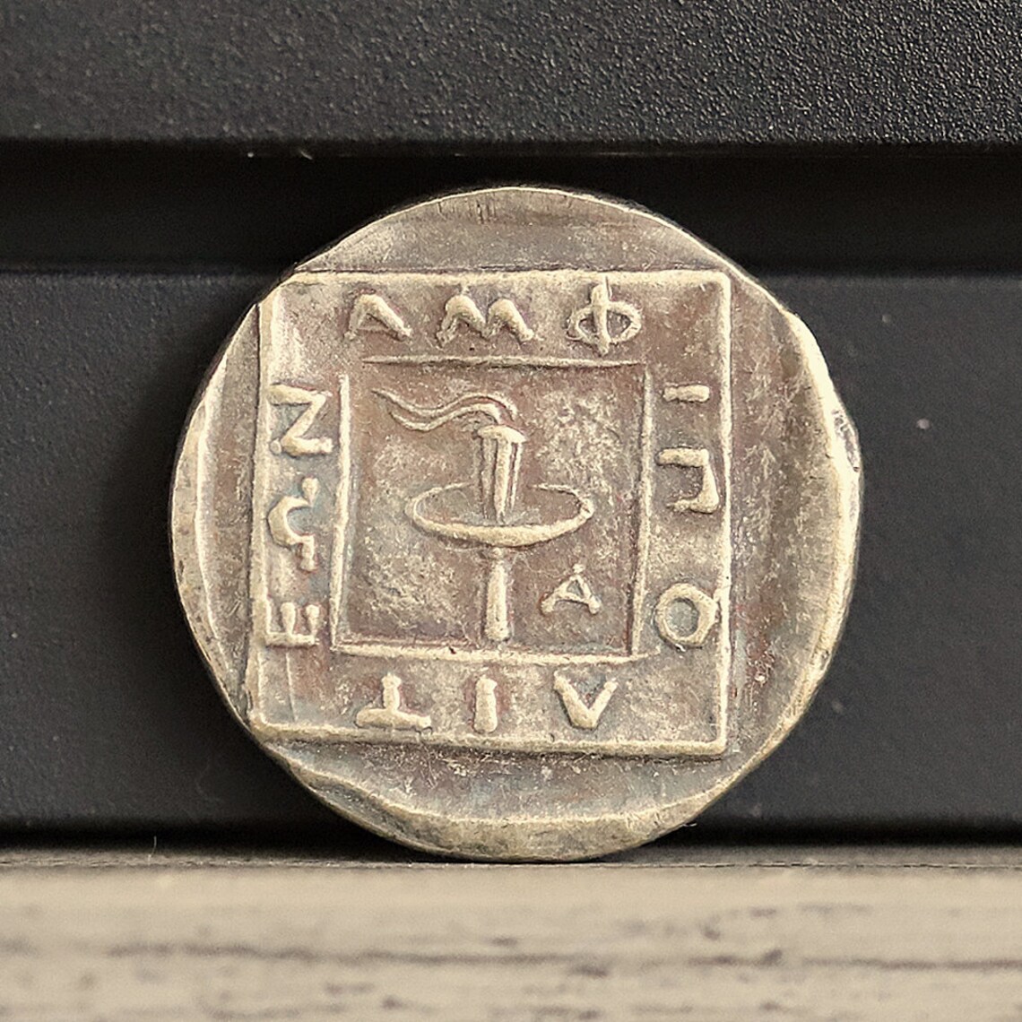 366-365 BC Ancient Greek Coin Laureate Head of Apollo Silver - Etsy
