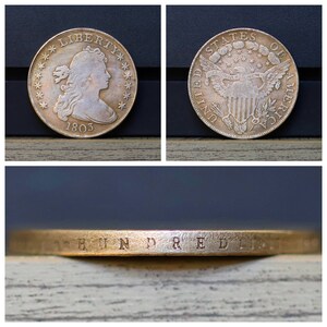 1803 Draped Bust Dollar Heraldic Eagle Silver Plated Coin - Circulated ...