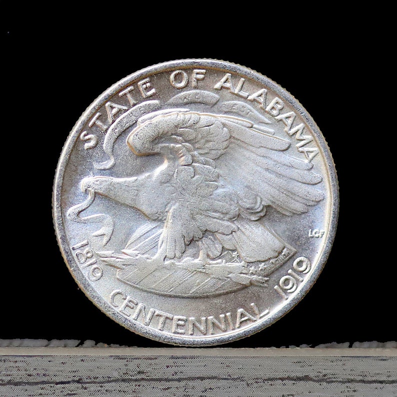 1921 Alabama Commemorative Half Dollar Silver Plated Coin - Etsy