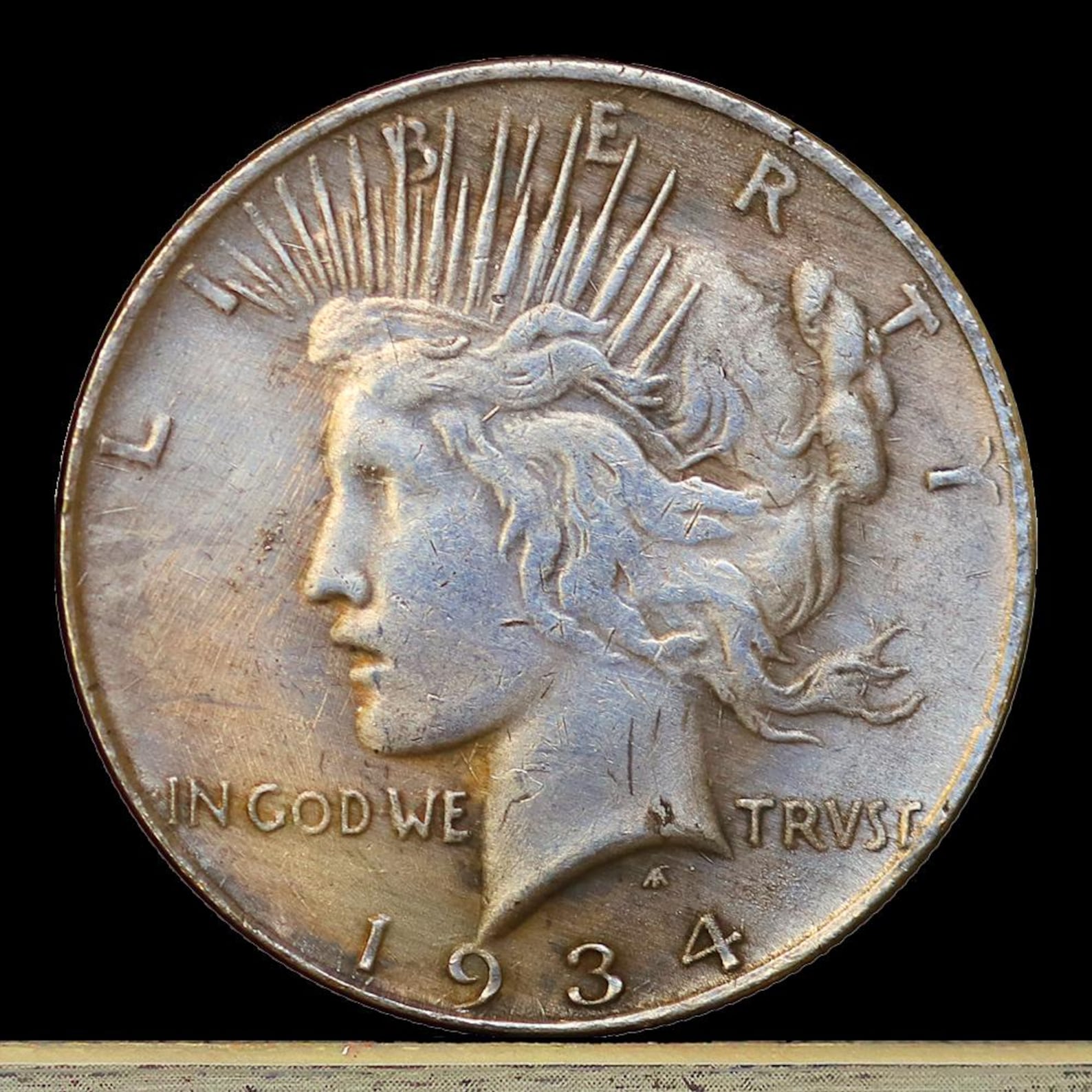 1924 / 1934 Peace Dollar Two Face Double Heads Silver Plated Error Coin ...