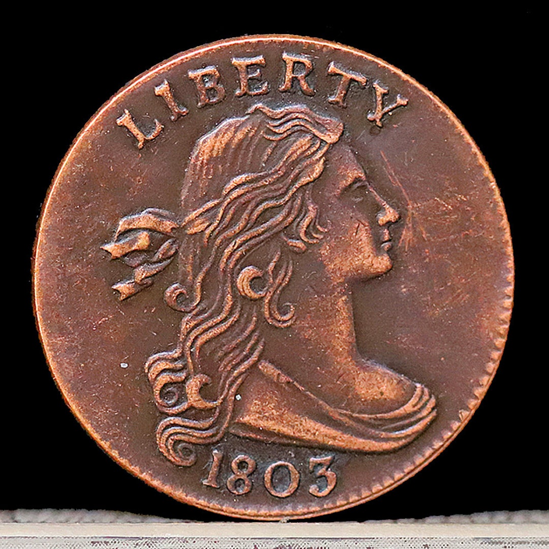 1803 Draped Bust Large Cent Copper Coin Circulated - Etsy
