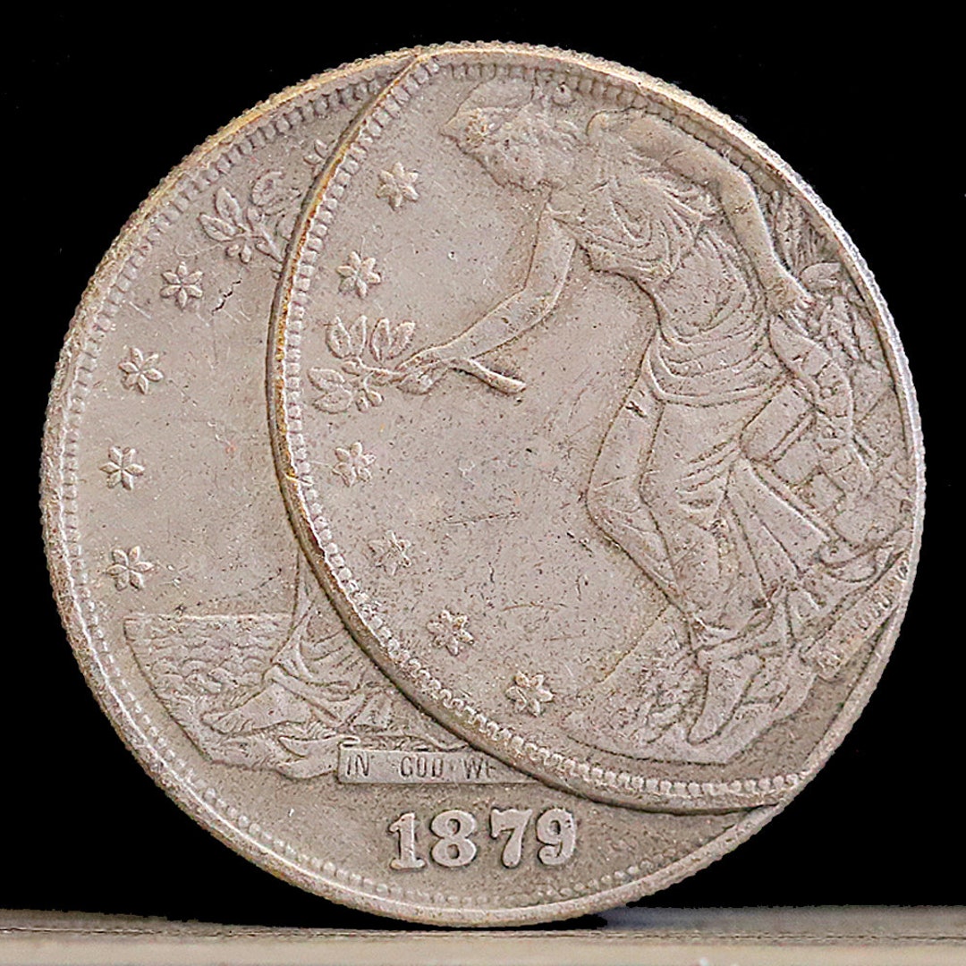 1879 Seated Liberty Dollar Double Struck Error Silver Plated Coin ...