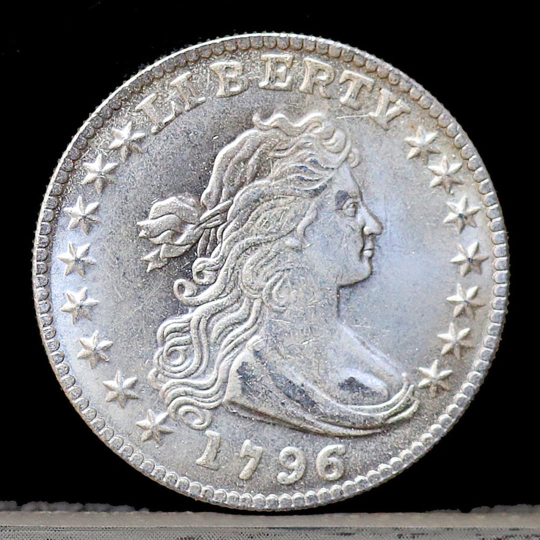 1796 Draped Bust Quarter Dollar Silver Plated Coin - Uncirculated - Etsy