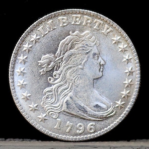 1796 Draped Bust Quarter Dollar Silver Plated Coin - Uncirculated - Etsy