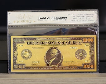 24k Gold Banknote - Etsy