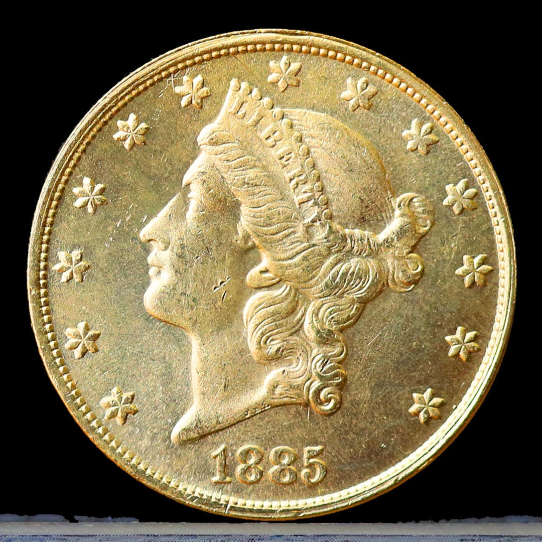 1885 Twenty Dollar Liberty Gold Double Eagle Gold Plated Coin Uncirculated - Etsy