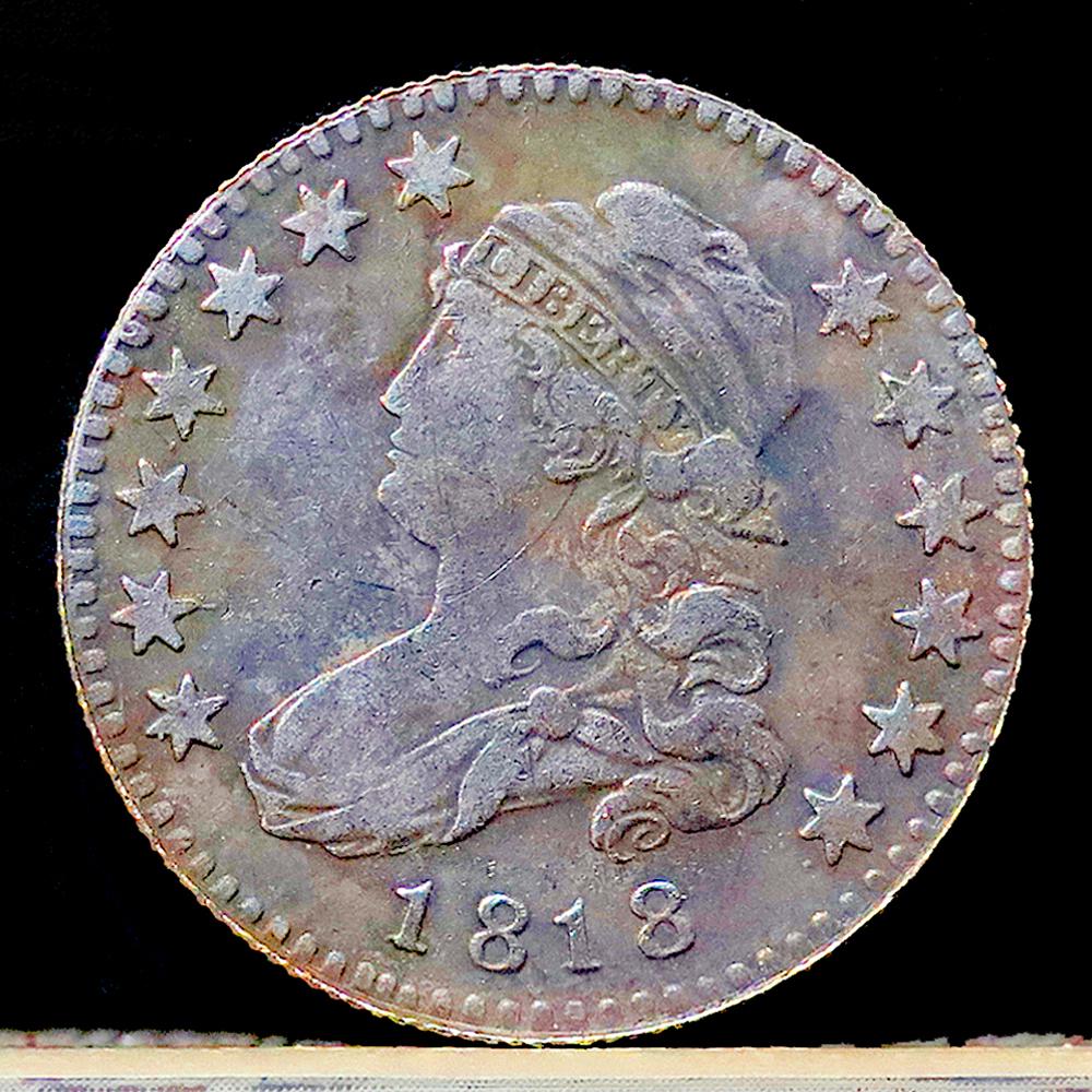 1818 Capped Bust Quarter Dollar Silver Plated Coin - Circulated - Etsy