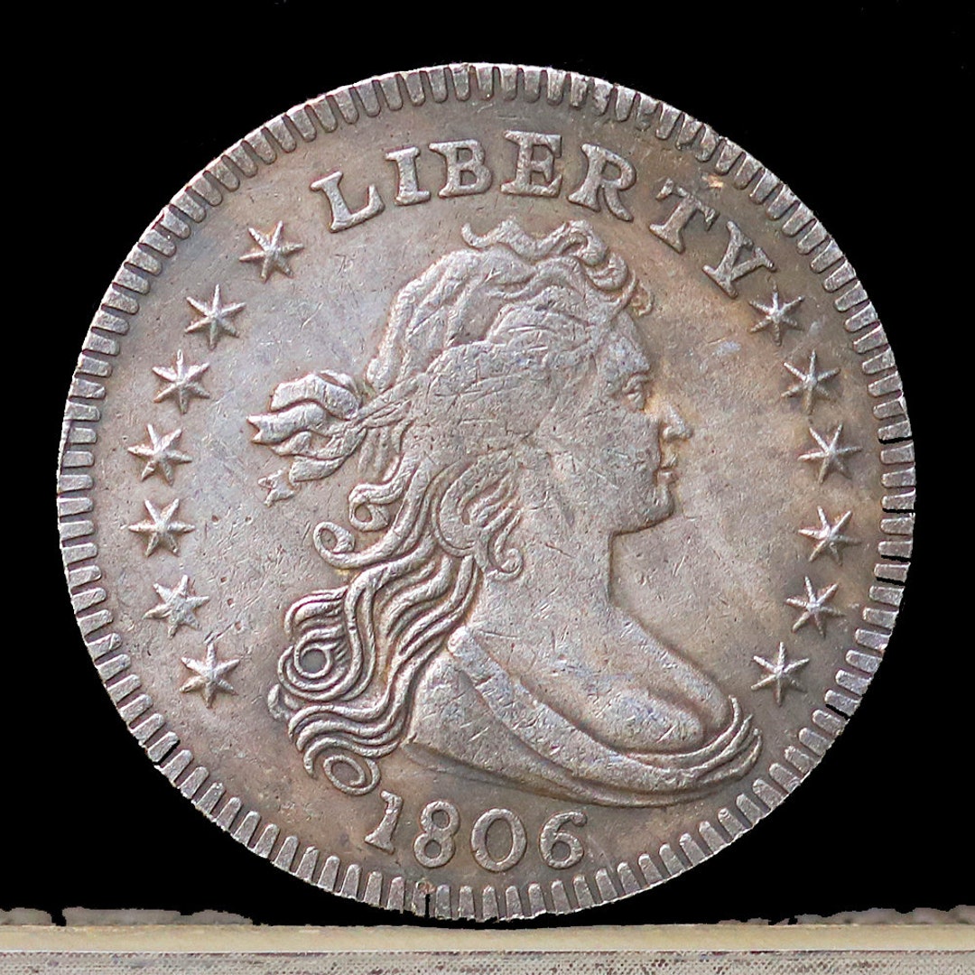 1806 Draped Bust Quarter Dollar Silver Plated Coin - Circulated - Etsy