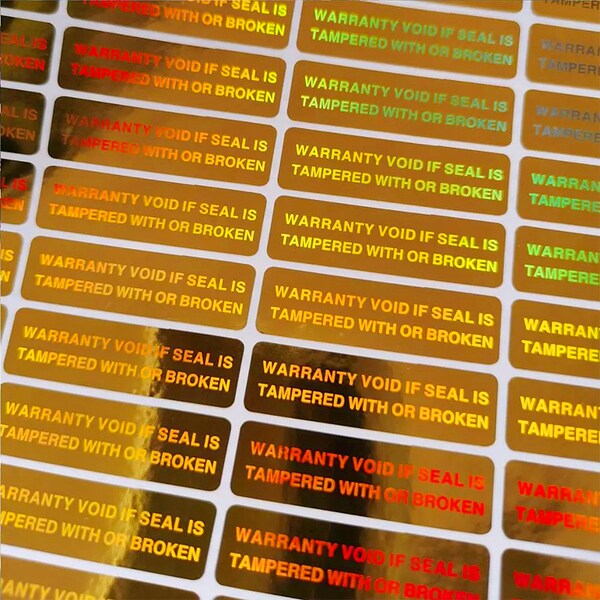 Personalized Hologram Security Stickers - Etsy