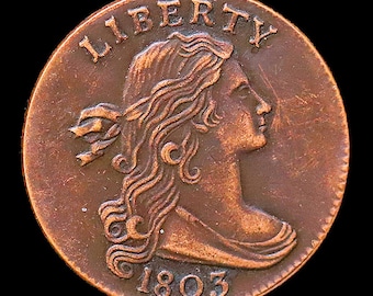 1797 Draped Bust Large Cent Copper Coin Circulated - Etsy