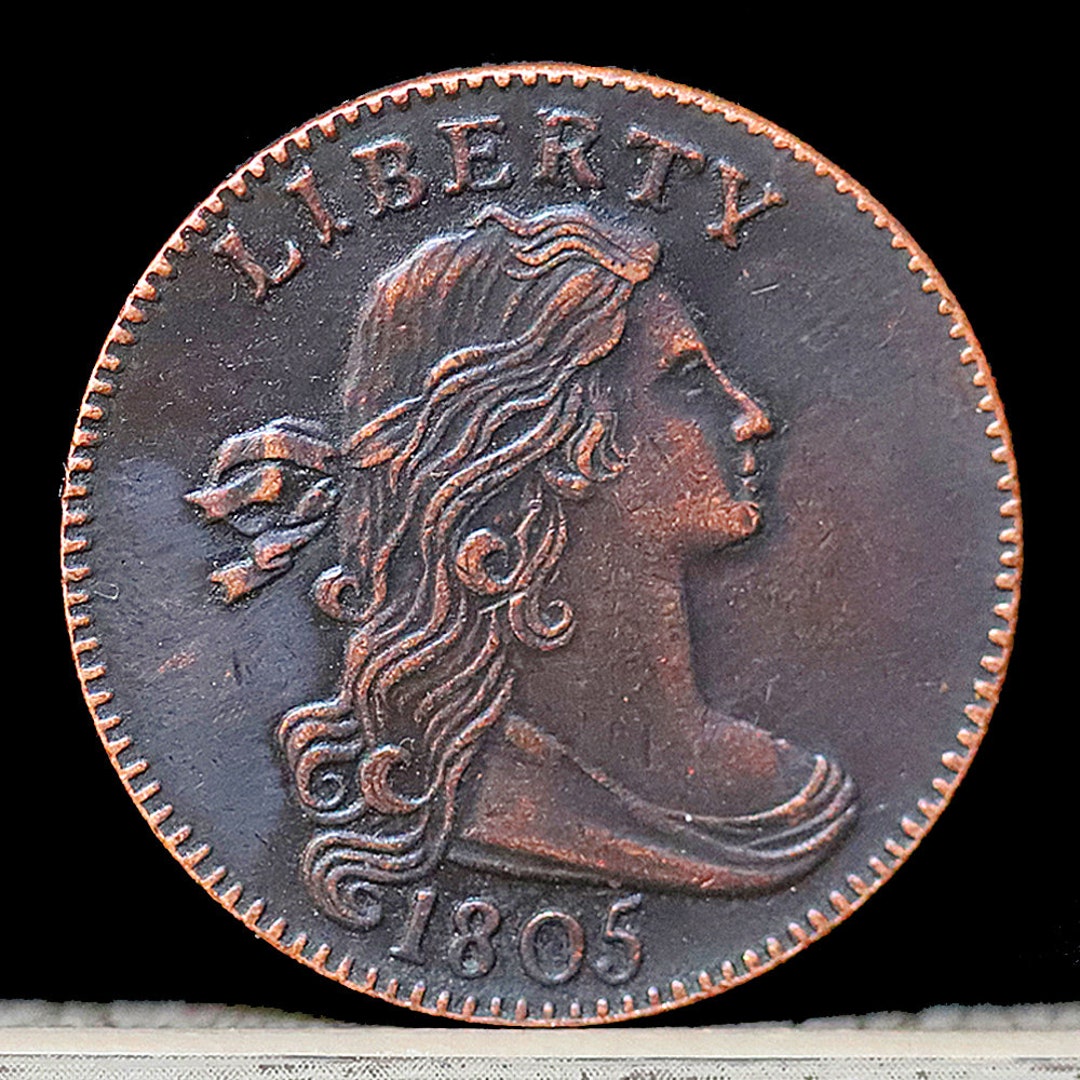 1805 Draped Bust Large Cent Copper Coin - Circulated - Etsy