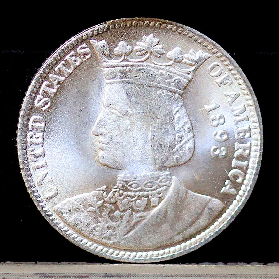 1893 Isabella Columbian Commemorative Quarter Dollar Silver Plated Coin ...