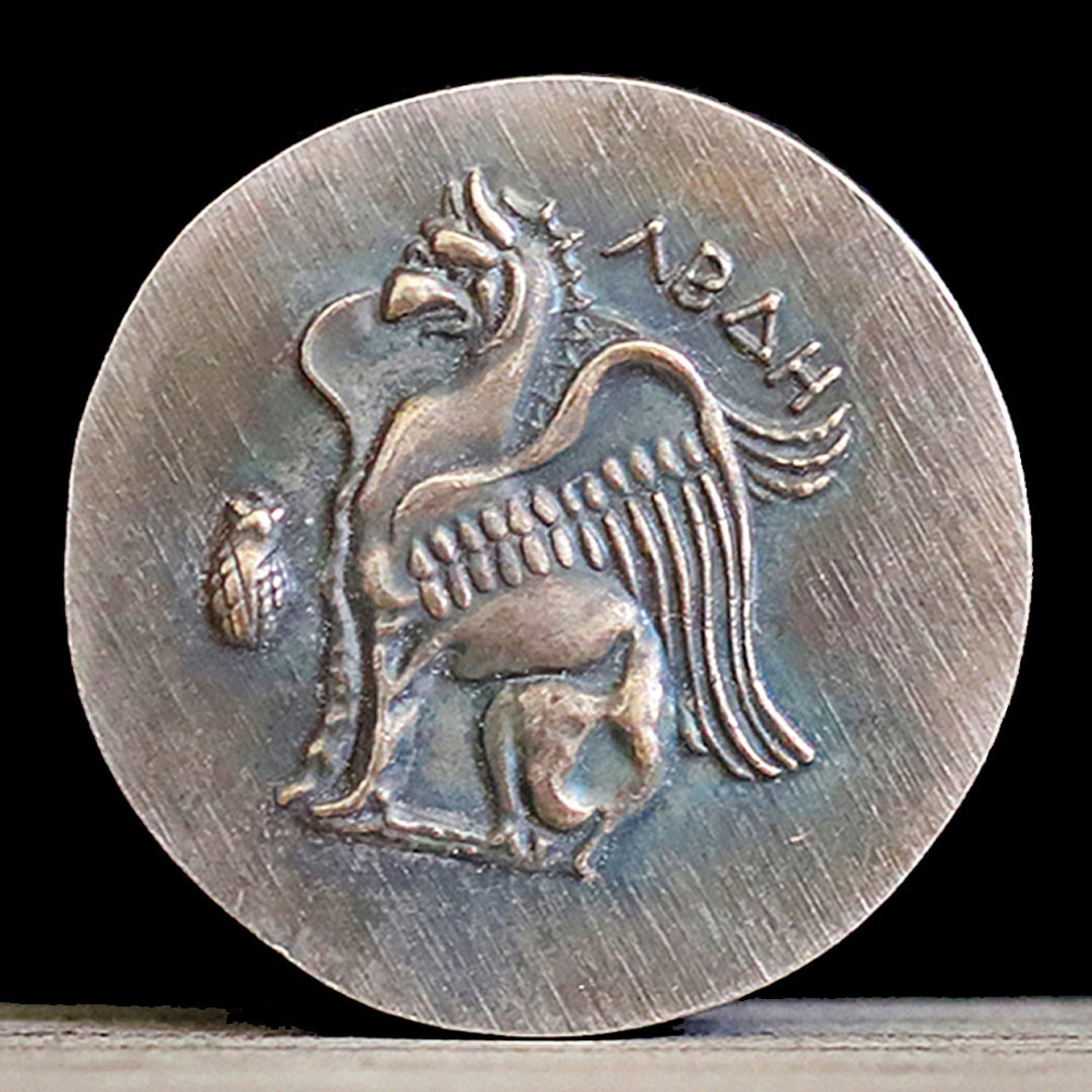 400-352 BC Large Ancient Thrace Abdera Coin Griffin - Silver Plated ...