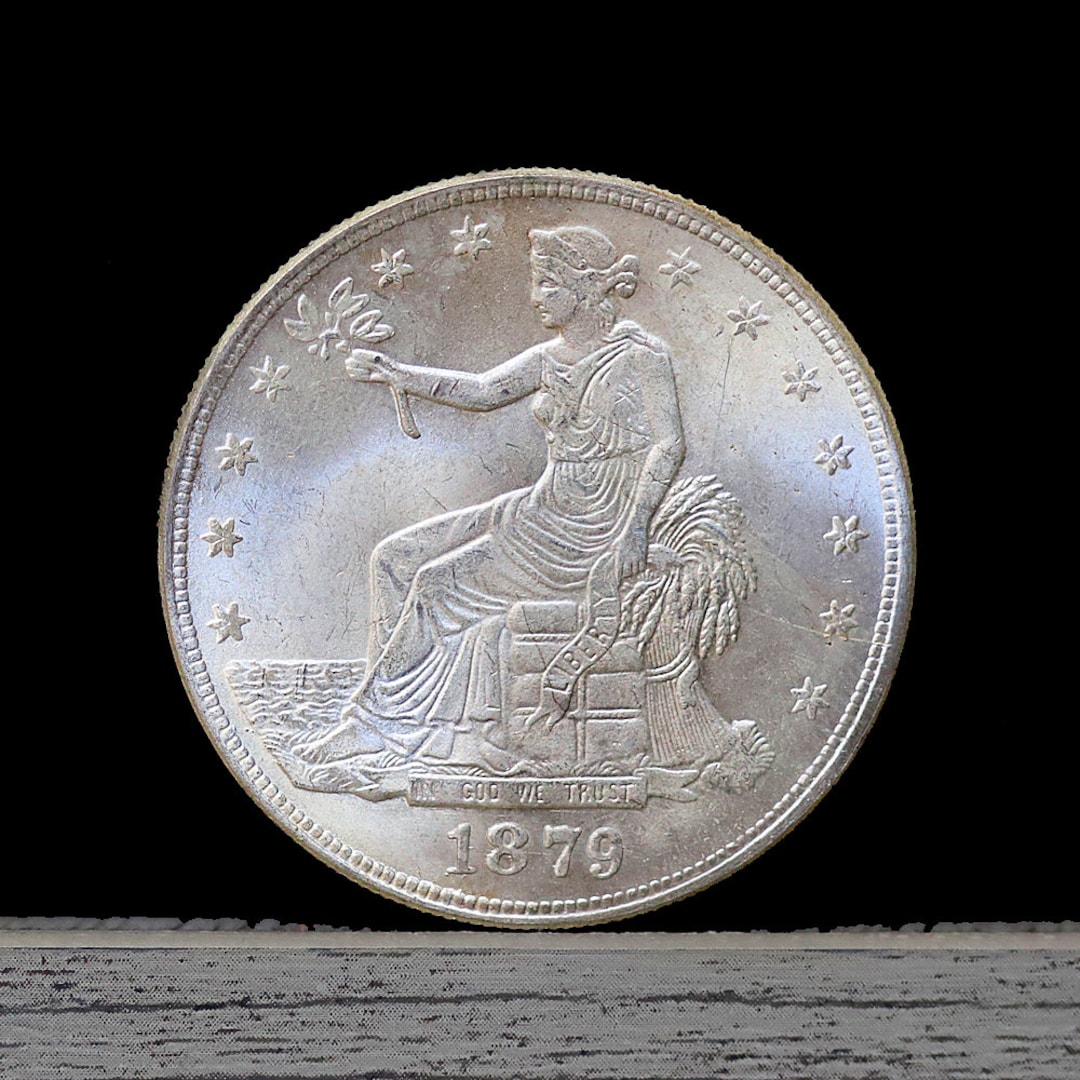 1879 Trade Dollar Silver Plated Coin Uncirculated - Etsy