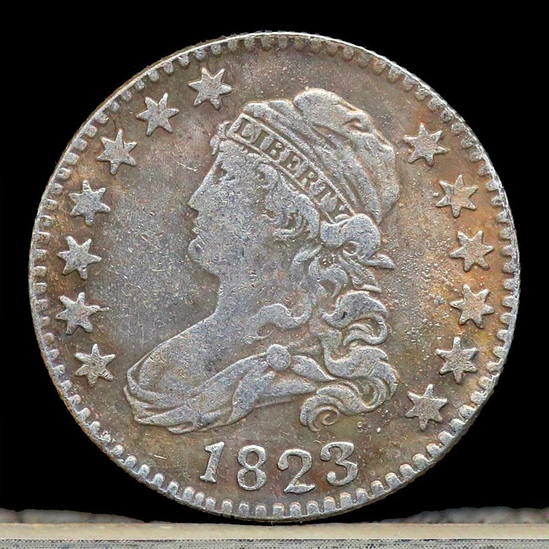 1823 Capped Bust Quarter Dollar Silver Plated Coin - Circulated - Etsy