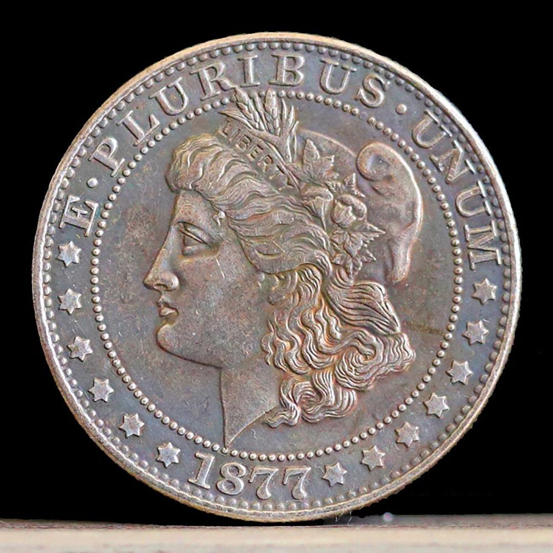 Pattern 1877 Morgan Half Dollar Judd-1517 Silver Plated Coin Circulated ...