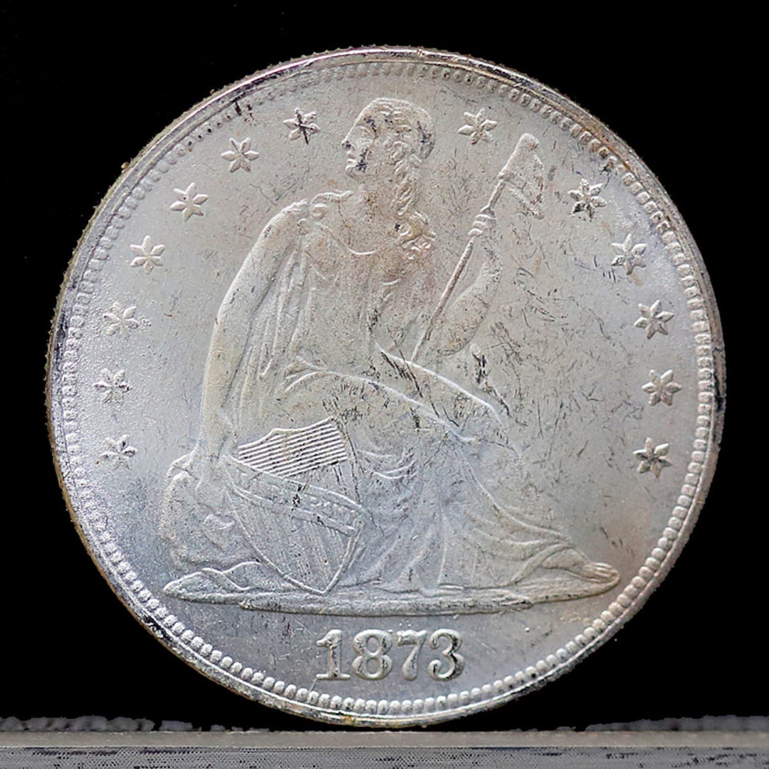 1873-S Seated Liberty Dollar Silver Plated Coin Uncirculated - Etsy